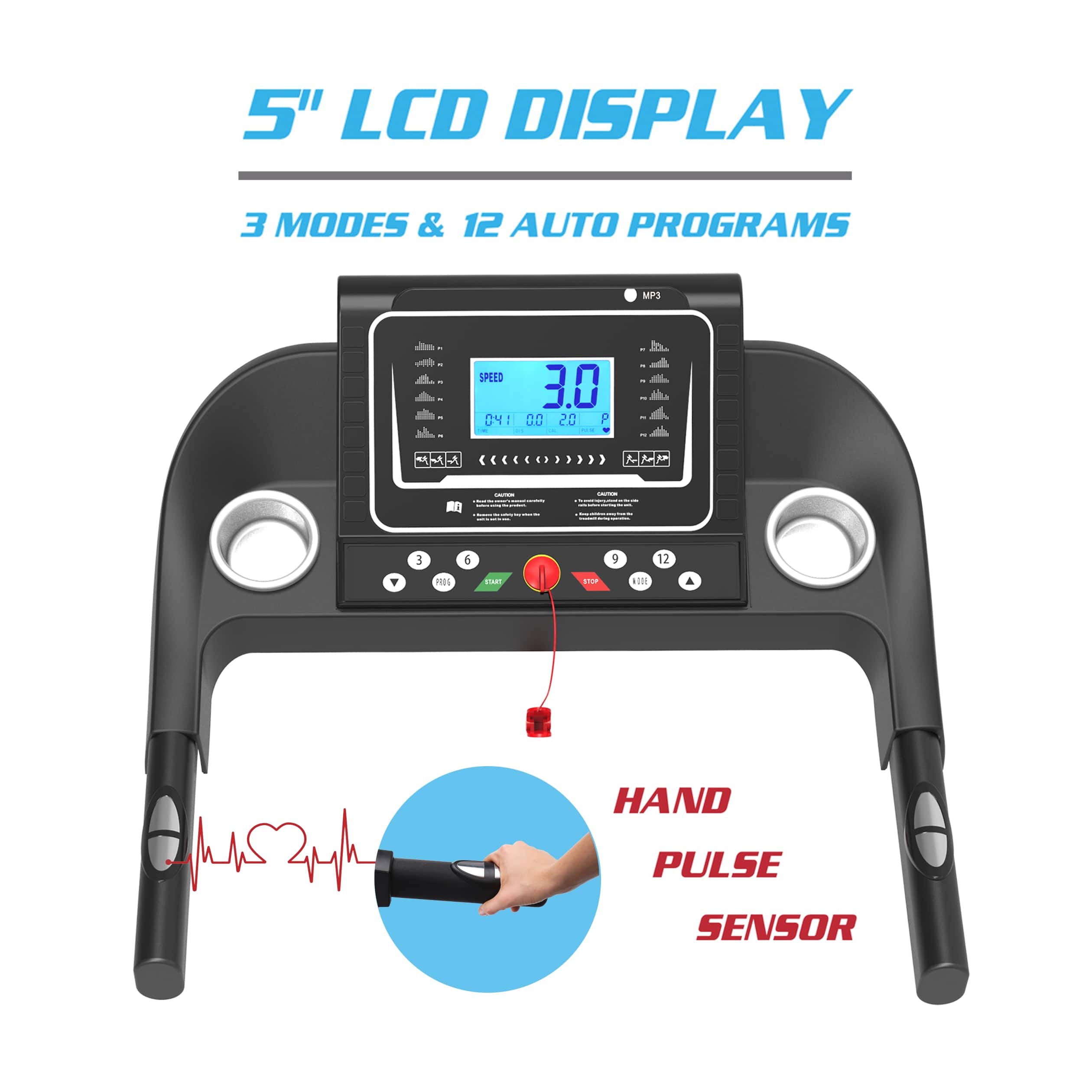 Home Foldable Treadmill with Incline, Electric Walking Treadmill ...