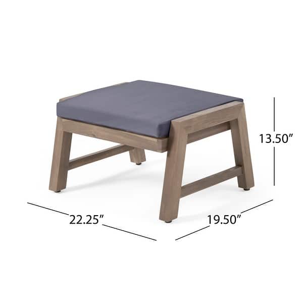 Temecula Outdoor Acacia Wood 2-Seater Chat Set by Christopher Knight ...