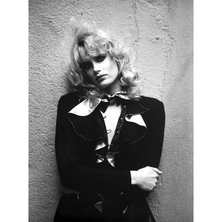 Daryl Hannah Portrait in Classic wearing Black Coat with Scarf Photo ...
