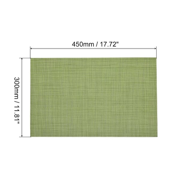 Place Mats, 450x300mm Table Mats Set of 8 Washable Woven Placemat - Bed ...