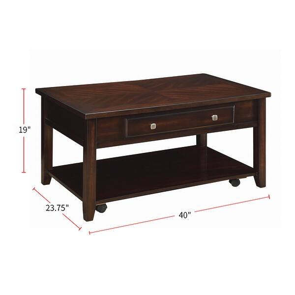 Rectangular Lift Top Coffee Table in Walnut - Bed Bath & Beyond - 35184730