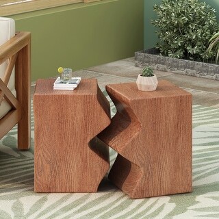 Indoor/Outdoor MGO Board Accent Table & Stool Set - Bed Bath & Beyond ...