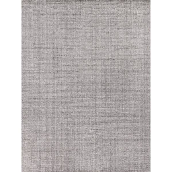 EXQUISITE RUGS Robin Hand-loomed Bamboo Silk/Wool Pewter Area Rug ...