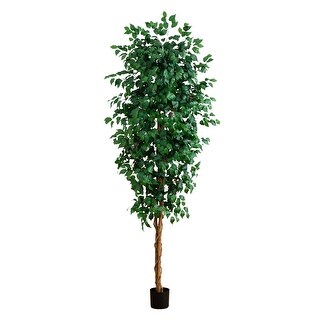 Nearly Natural Ficus Tree - Green - Bed Bath & Beyond - 9643081