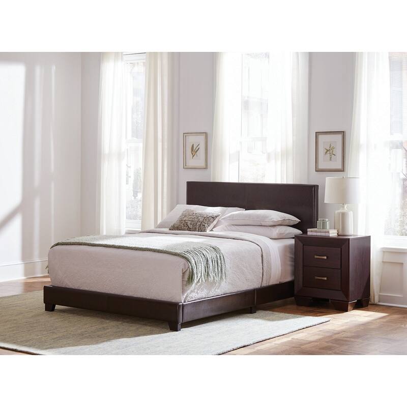 Leatherette Upholstered Bed - Overstock - 35182468