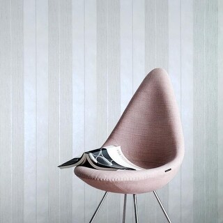 Wallpaper white Striped Textured modern faux plaster - 21 inc x 33 ft ...