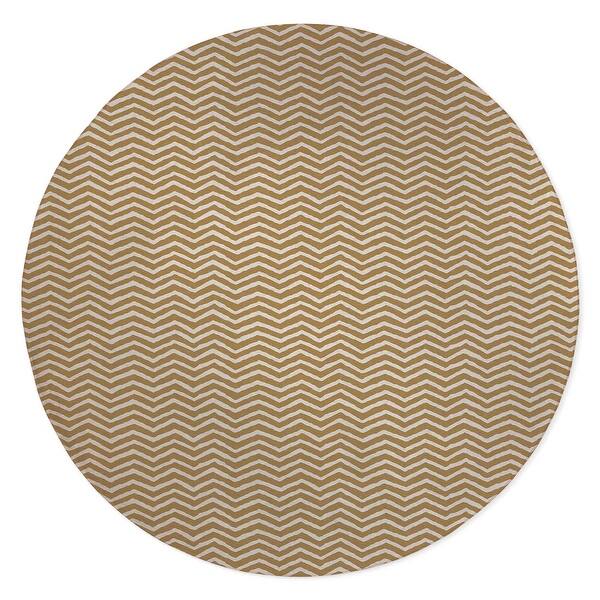 BULA ZIG FLOWER BORDER OCHRE Laundry Mat By Kavka Designs - Bed Bath ...