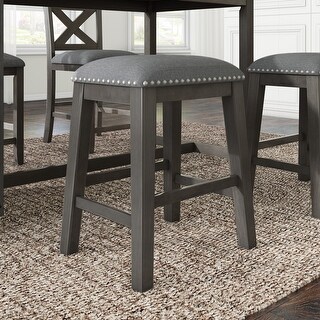 Rustic Farmhouse Dining Room Wooden Stools - Bed Bath & Beyond - 37092420