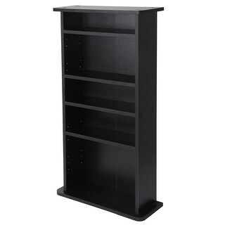 Dvd Book Shelf Storage Cabinet Adjustable Customized Display 5 Layers ...