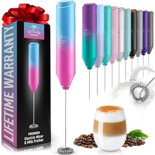 Zulay Kitchen Powerful Handheld Mini Milk Frother Wand - On Sale - Bed ...