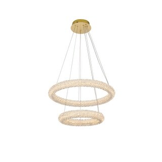 Indigo Home 24 inch Adjustable LED Chandelier - Bed Bath & Beyond ...