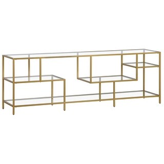 Modern/Contemporary 70" Wide Brass TV Stand - Bed Bath & Beyond - 38386910