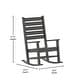 Classic Commercial Grade Outdoor All-Weather HDPE Rocking Chair - Bed ...