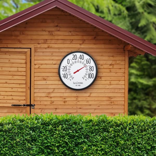La Crosse 104-3056 Emperor Size 22-Inch Analog Dial Thermometer - Bed ...