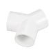 1.26" PVC Pipe Fittings 3 Way Y Shape Water Joint Connectors Adapters ...