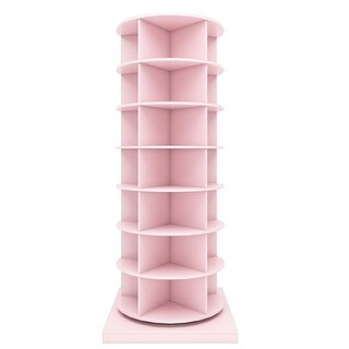 360 pink rotating shoe cabinet with 7 layers can accommodate up to 35 ...