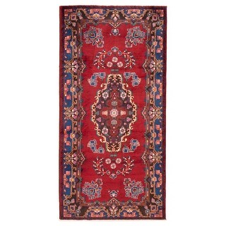 ECARPETGALLERY Hand-knotted Konya Anatolian Red Wool Rug - 5'0 x 9'10 ...