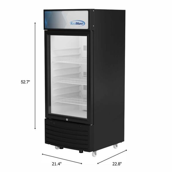 6 cu. ft. One Glass Door Commercial Display Merchandiser Refrigerator ...