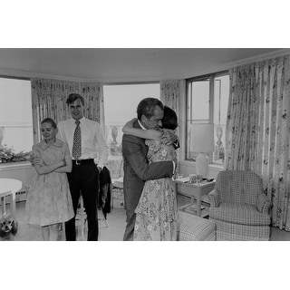 Nixon Hugging His Daughter Julie Shortly After His Decision To Resign ...
