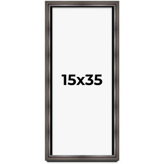 15x35 Shadow Box Frame Brown Cherry | 2.625 Inches Deep Pine Wood - Bed ...