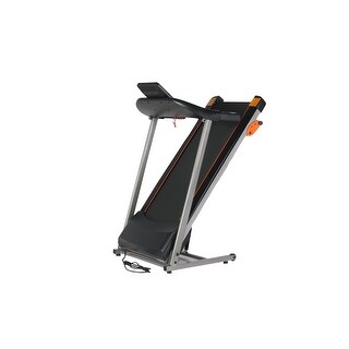 Treadmill with LCD Foldable 2.5HP Bluetooth Cup Holder Heart Rate ...