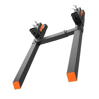 Bucket Forks with Adjustable Stabilizer Bar, 60"Clamp on Pallet Forks ...