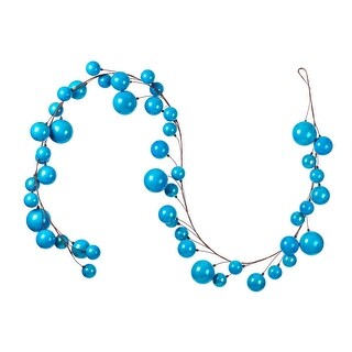 Vickerman 10' Turquoise Pearl Branch Ball Wire Garland. - Bed Bath ...