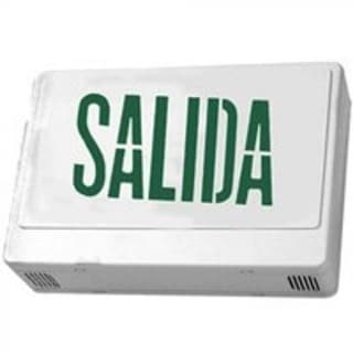 Howard HL0201B2GW-ESP LED Exit Sign in Spanish, White & Green - Bed ...