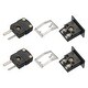 J Type Thermocouple Wire Connectors Male Plug with Panel Mount Mini ...