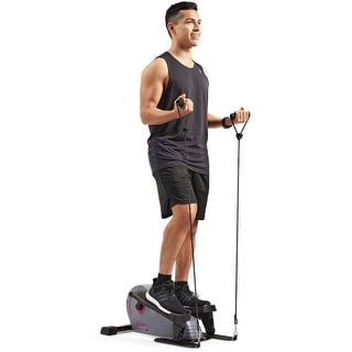 Sunny Health & Fitness Portable Stand Up Elliptical with Resistance ...