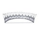 Decorative Metal Curtain or Canopy Crown - 29.0"L x 13.8"W x 7.9"H ...