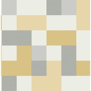 Fine Decor Milano Mustard Geometric Wallpaper - Bed Bath & Beyond ...
