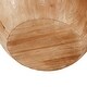 Vintage Style Bucket Shaped Coffee Table with Hollow Storage - Bed Bath ...