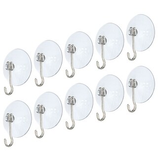 Suction Cup with Detachable Metal Hooks Wall Hanger for Glass Window ...