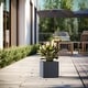 Tall Concrete Square Plant boxes / Large Indoor and Outdoor flower ...