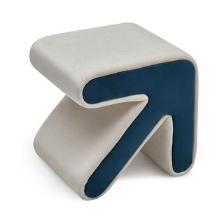 Creative Velvet Arrow Design Ottoman for Living Room Bedroom - Bed Bath ...