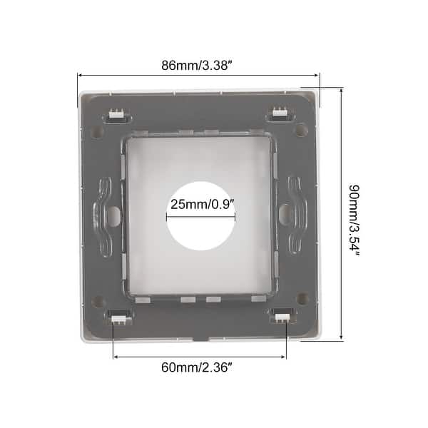 Grommet Wall Plate PC Decoration Wall Panel with 0.9 Inch Cable Through ...