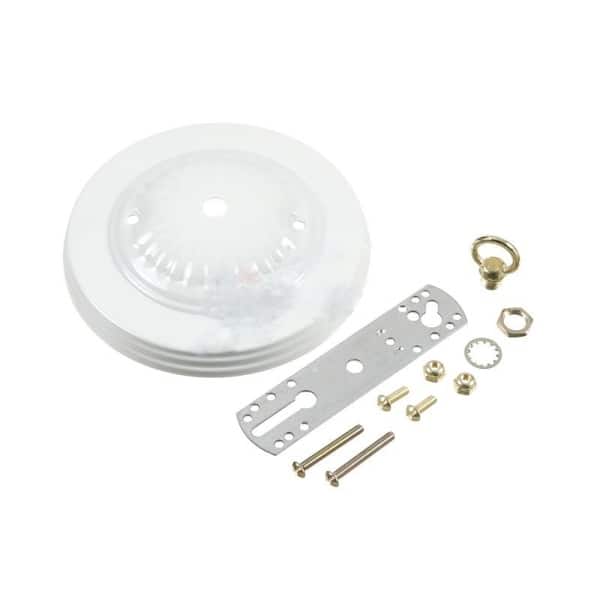 5 in.Round White Box Cover in Plastic-Stainless Steel American ...