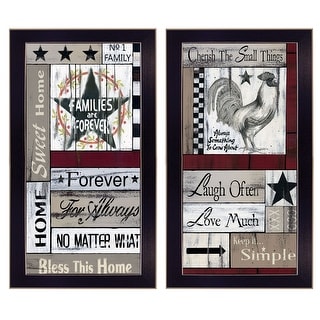 TrendyDecor4U Contemporary "Family Wisdom Cherish The Small things" 2 ...
