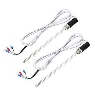 PT100 Thermocouple Temperature Sensors 7mmx185mm Probe with 2M/6.6Ft ...