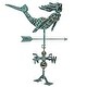 Verdigris Copper Mermaid Weathervane Roof Mount Coastal Beach Decor ...
