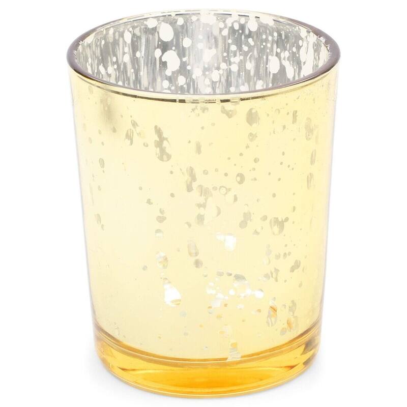 24 Pack Gold Mercury Glass Votive Candle Holders Bed Bath And Beyond 40385120