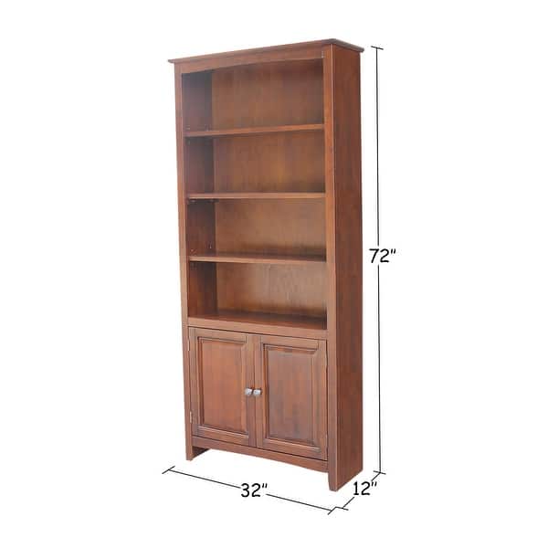 72-inch Shaker Bookcase - Bed Bath & Beyond - 20756817