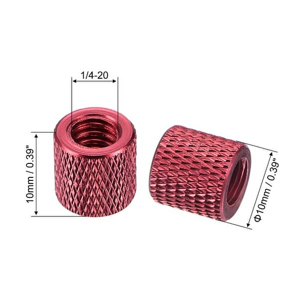 Aluminum Alloy Hand Screw Nuts Diamond Knurl Knurled Camera Tripod Pass ...