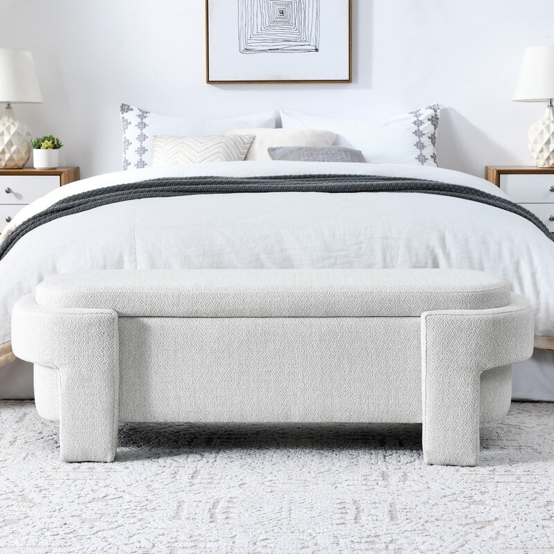 Storage Bench for Bedroom End of Bed Ottoman with Storage for Living Room Entryway Window Upholstered Benches Seat Bed Bath Beyond 38082576