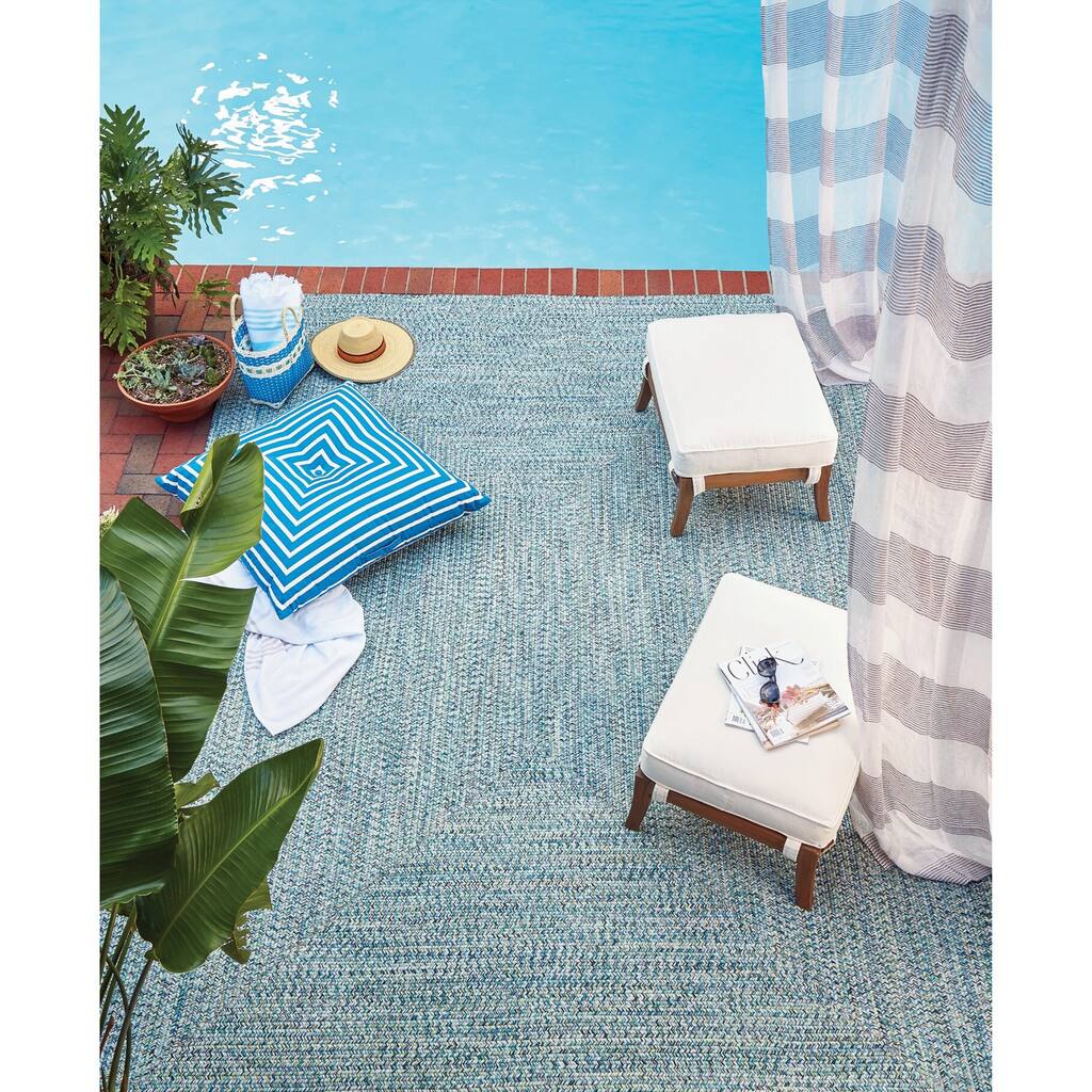 Capel Rugs Sea Pottery Handmade Indoor/ Outdoor Reversible Braided Rug ...