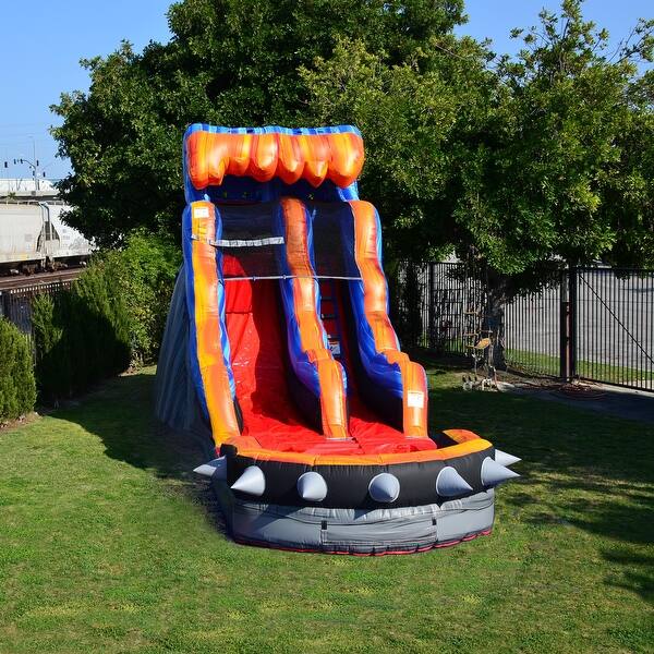 Jump Orange Rocker 15ft Water Slide with Pool and Blower - On Sale ...