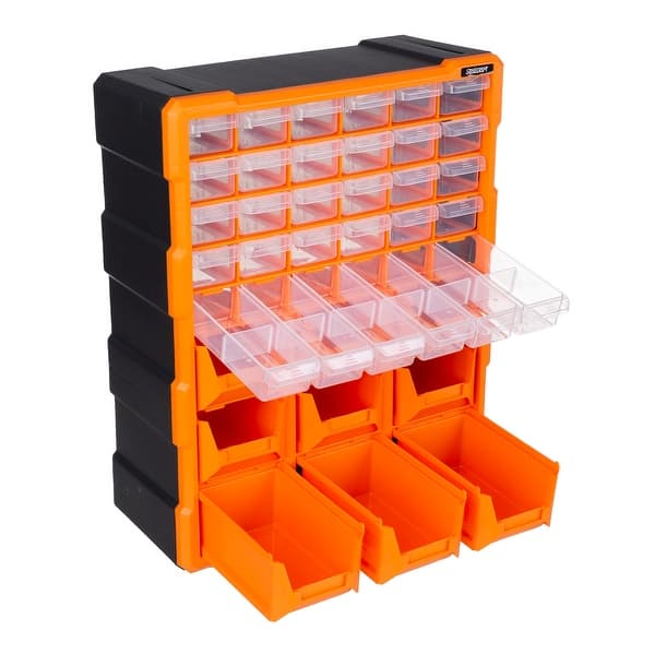 Plastic Storage Drawers - 39-Drawer Screw Organizer - Craft Cabinet for ...