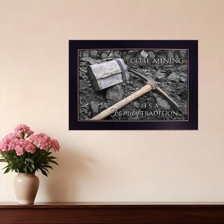 HomeRoots Coal Mining 1 Black Framed Print Wall Art - Bed Bath & Beyond ...