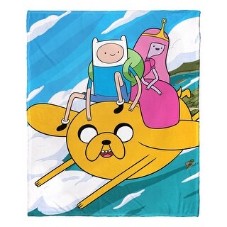 Cartoon Network Adventure Time Magic Ride Silk Touch Throw Blanket ...
